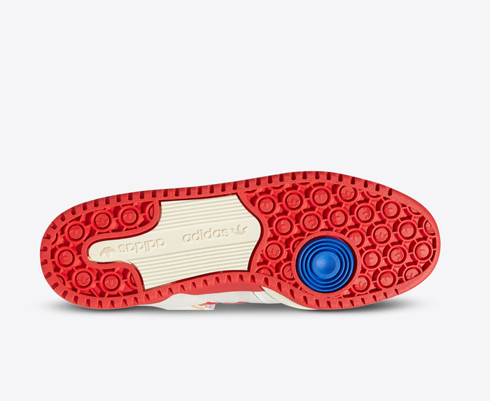 Adidas Originals - FORUM 84 LOW 'CLOUD WHITE/TEAM POWER RED/CREAM WHITE' - VegNonVeg