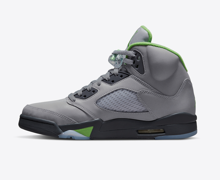 Jordan - AIR JORDAN 5 RETRO 'SILVER/GREEN BEAN-FLINT GREY' - VegNonVeg