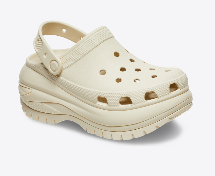 Crocs - CLASSIC MEGA CRUSH CLOG BONE - VegNonVeg