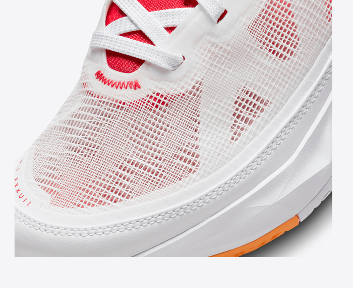 Jordan - AIR JORDAN XXXVII PF 'WHITE/TRUE RED-LIGHT SILVER-BLACK ...