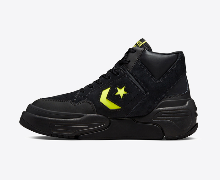 Converse - WEAPON CX 'BLACK/BLACK/YELLOW' - VegNonVeg
