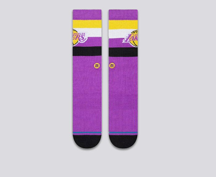 Stance - LAKERS ST CREW SOCKS 'PURPLE' - VegNonVeg