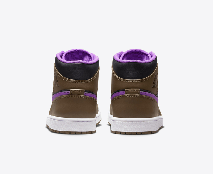 Jordan - AIR JORDAN 1 MID 'PALOMINO/WHITE-WILD BERRY' - VegNonVeg