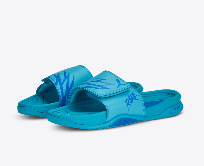 Puma - MB02 DREAM NITRO SLIDE 'BRIGHT AQUA-ULTRA BLUE' - VegNonVeg