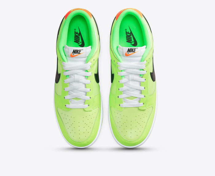 Nike Dunk Low Se Volt Black Total Orange Green Strike Vegnonveg