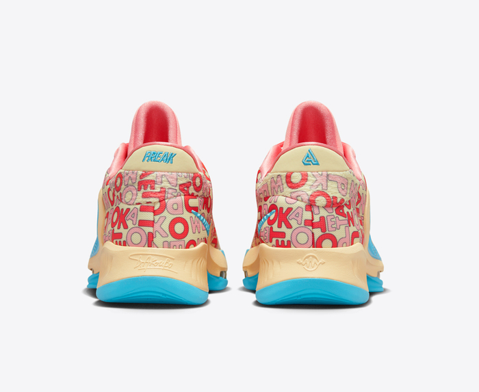 Nike - ZOOM FREAK 4 'PALE VANILLA/BLUE LIGHTNING-CORAL CHALK' - VegNonVeg