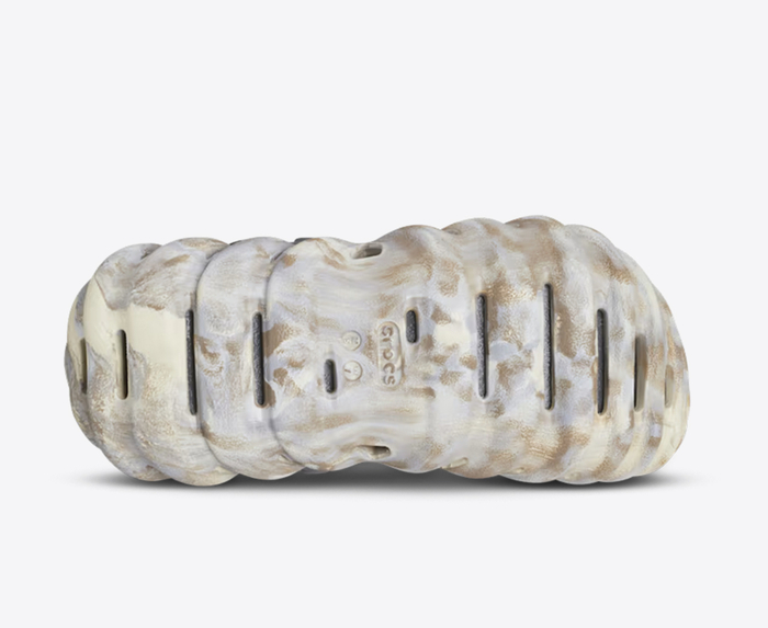 Crocs - ECHO MARBLED CLOG 'BONE/MULTI' - VegNonVeg