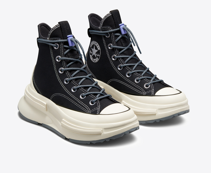 Converse - RUN STAR LEGACY CX HIGH 'BLACK/ULTRAVIOLET/EGRET' - VegNonVeg